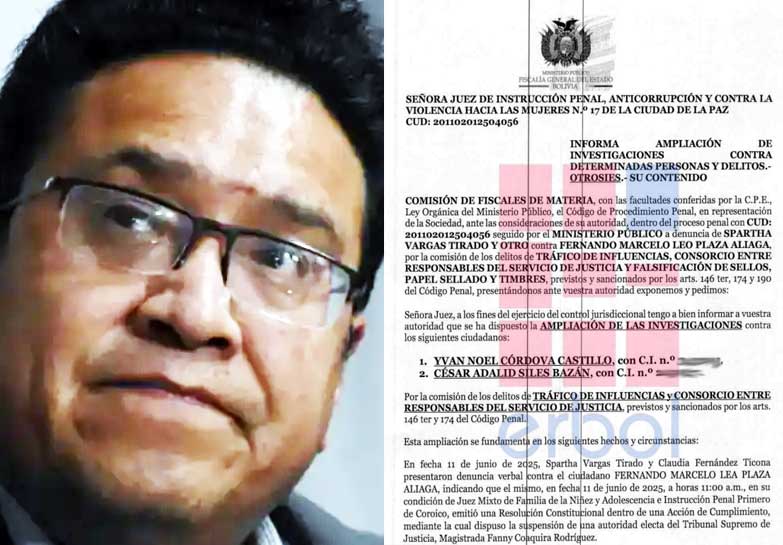 Fiscalía incluye al exministro Siles en calidad de investigado en el ...